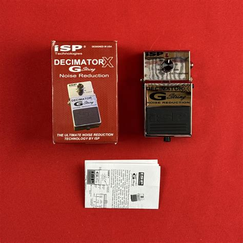 [used] Isp Technologies Decimator G String X Noise Reduction Gear Hero