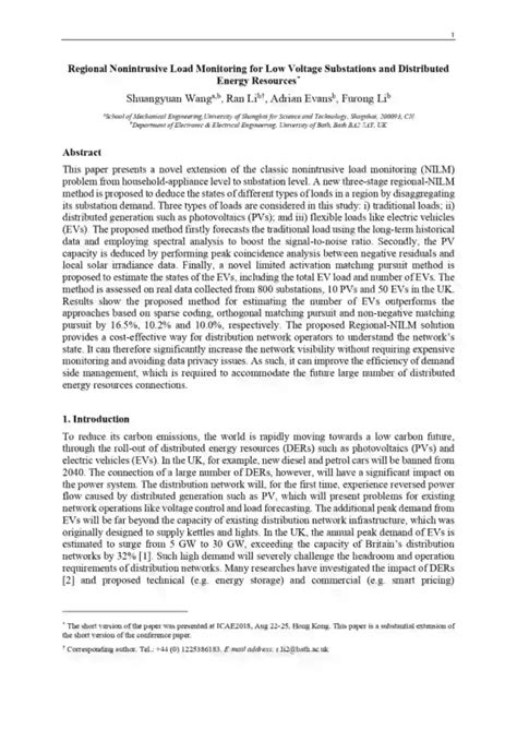 Regional Nonintrusive Load Monitoring For Low Voltage Substations And
