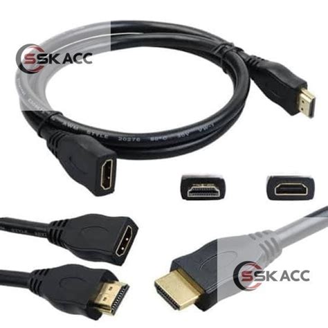 Jual Kabel HDMI Extension 1 5m Perpanjangan Hdmi Male To Female 1 5 Meter SSKACC KOMPUTER