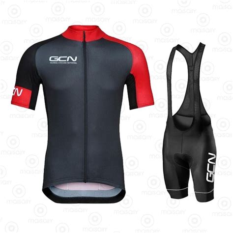 ₩20823에서 Gcn 사이클링 저지 세트 Mtb 유니폼 자전거 마모 로파 시클리 미스 모 자전거 옷 남자 짧은 자전거 의류