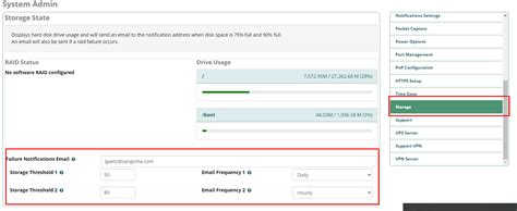 disk usage notification improvements in sysadmin news freepbx