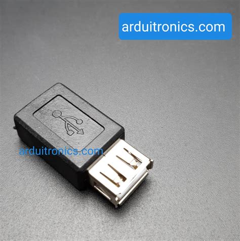 USB To Mini USB Mini P Adapter Female To Female Compact Arduino Raspberry Pi NodeMCU IoT