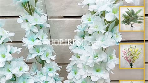 خرید شاخه گل مصنوعی شب بو سفید فروشگاه ملی نماشا