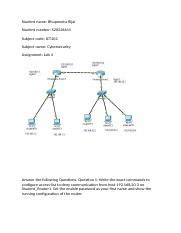 LAB Solution Docx Babe Name Bhupendra Rijal Babe Number S Subject Code