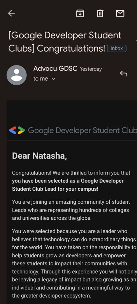 natasha t on linkedin gdsc leadership techcommunity