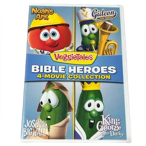 Veggietales Media New Veggietales Bible Heroes 4 Movie Collection