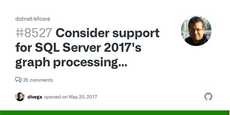 Consider Support For SQL Server S Graph Processing Capabilities Issue Dotnet