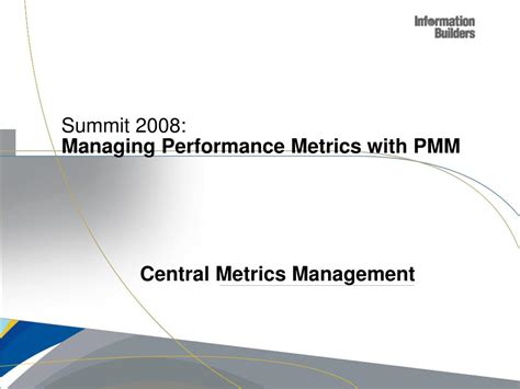 Ppt Managing Performance Metrics With Pmm Powerpoint Presentation
