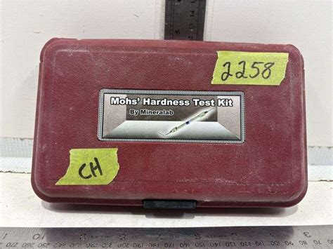 Mohs Hardness Test Kit Wild Rose Auction Services