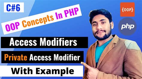 Oop Basic Concepts In Phpprivate Keyword C6 In Oopaccess Modifiers
