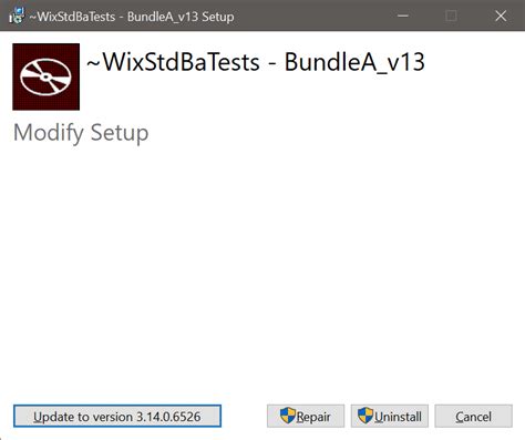 Support Bundle Updating In Wixstdba · Issue 6894 · Wixtoolsetissues