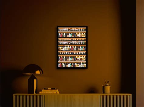 Shot Glass Display Case With Led Shot Glass Display Shelf Etsy