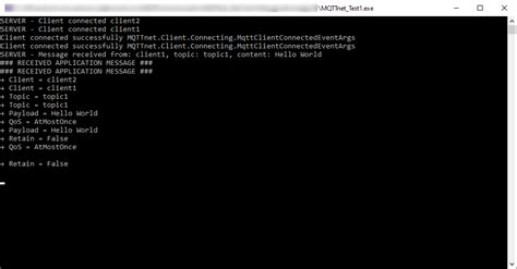 Publish Withexactlyonceqos With Clients And Broker In The Same Application Results In