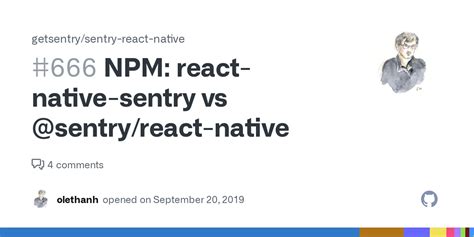 Npm React Native Sentry Vs Sentryreact Native · Issue 666