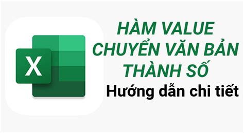 Hàm Value Ứng Dụng Hàm Value Chuyển Text Thành Số Trong Excel