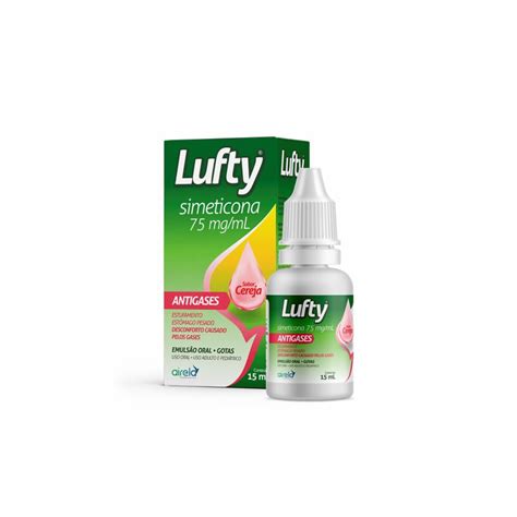 Lufty 75mg Ml Sabor Cereja Gotas 15ml Drogaleste