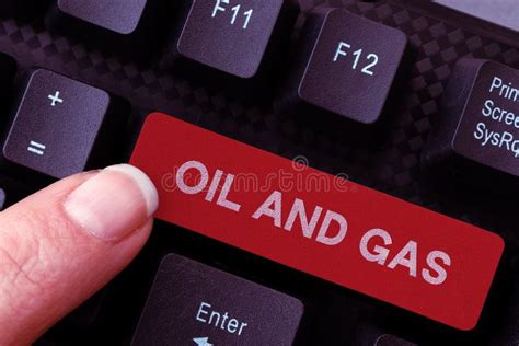 Handwriting Text Oil And Gas Word For Exploration Extraction Refining