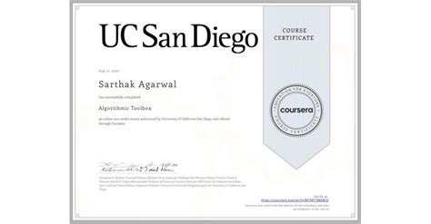 sarthak agarwal on linkedin completion certificate for algorithmic toolbox