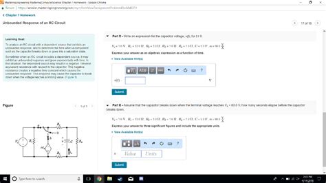 Solved To Analyze An RC Circuit With A Dependent Source That Chegg