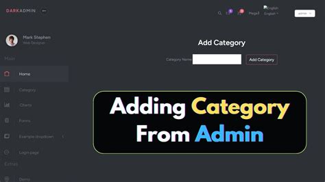 Adding Category Data In Laravel Project Laravel Library Project Tutorial Youtube