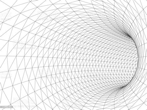 와이어 프레임 구멍 벡터 추상 디지털 배경입니다 3d 터널 그리드 와이어 프레임 3d 표면 터널 그리드 텍스처 블랙홀에 대한 스톡 벡터 아트 및 기타 이미지 Istock