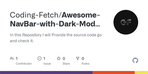 Issues · Coding Fetchawesome Navbar With Dark Mode Using Html Css And