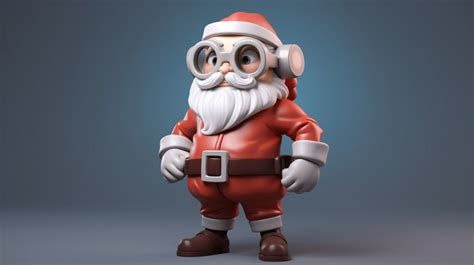 마스크를 쓴 우스꽝스러운 산타클로스의 재미있는 3d 그림 배경 Png  무료 다운로드 Pikbest