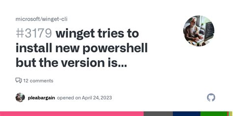 Winget Tries To Install New Powershell But The Version Is Already