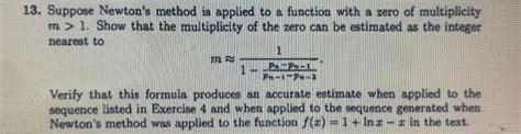 Solved Suppose Newton S Method Is Applied To A Function Chegg