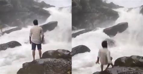 sharath kumar joven grababa un tiktok y murió en cataratas