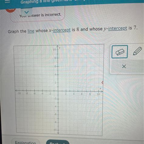 Graph The Line Whose X Intercept Is And And Whose Y Intercept Is 7