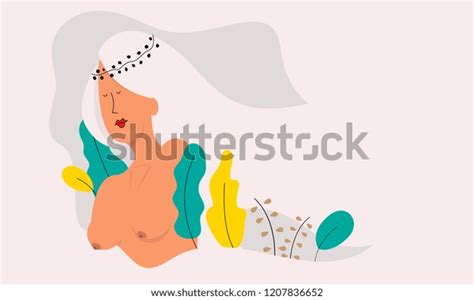Vector Illustration Beautiful Naked Woman Eps Stock Vector Royalty Free Shutterstock