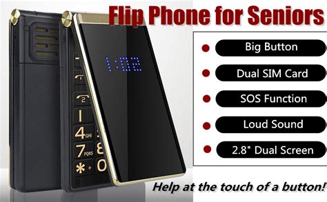 Amazon Com Diydeg Seniors Flip Phone G Dual SIM Unlocked Senior Flip
