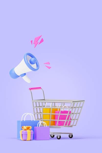 Fundo Vertical De Compras Psd Grátis