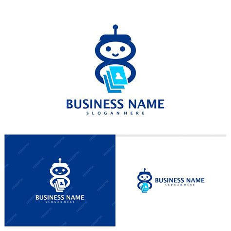 Premium Vector Robot With Book Logo Template Creative Robot Logo