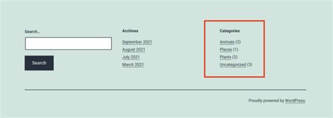How To Use The WordPress Categories Block