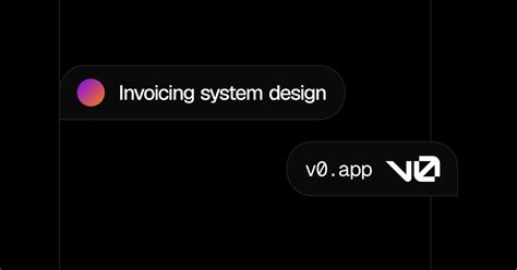 Invoicing System Design V0 By Vercel