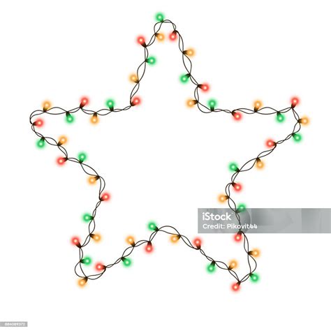 보라색 갈 랜드 흰색 배경에 고립 된 문자열입니다 크리스마스 새 해 파티 장식 투명의 벡터 일러스트 레이 션 0명에 대한 스톡 벡터 아트 및 기타 이미지 Istock