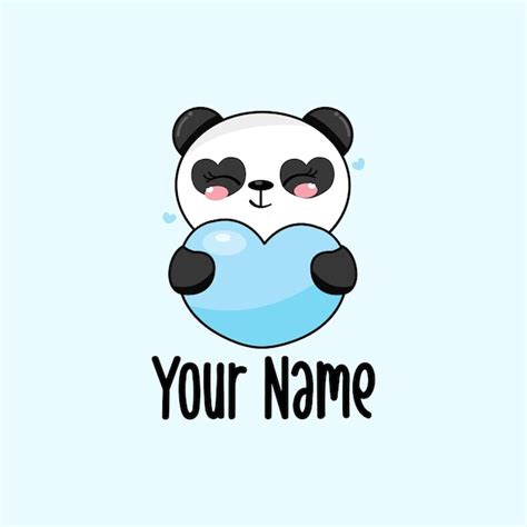 Premium Vector Cute Design Logo Panda Vector