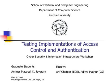 PPT Testing Implementations Of Access Control And Authentication PowerPoint Presentation ID