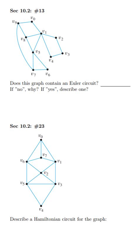 Solved Sec 102 13 Does This Graph Contain An Euler