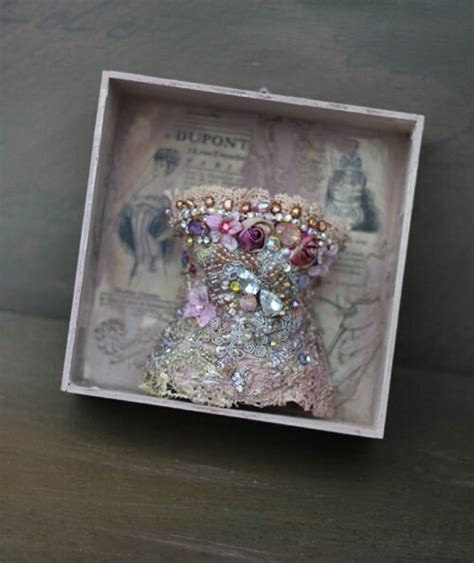 Original Art Assemblage Textile Art Corset Textile Sculpture 1880