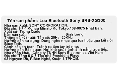 Loa Bluetooth Sony Srs Xg