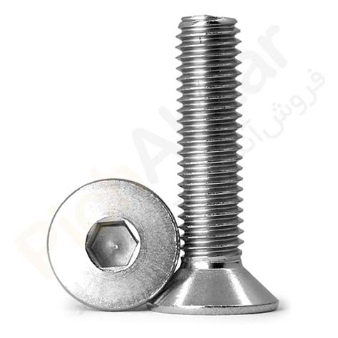 قیمت پیچ آلنی سرخزینه استیل 304 سایز 708 بسته 10عددی پیچ ابزار