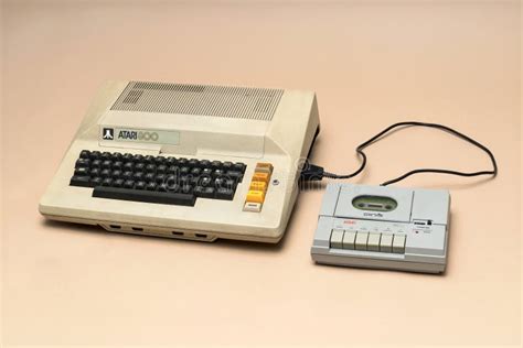 Atari 800 With Its Cassette Player 1979 Stock Image Image Of Gaming
