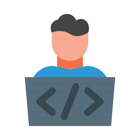programmer icon design 46399738 vector art at vecteezy