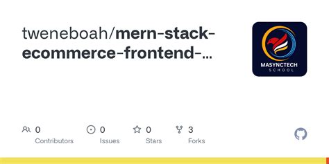 GitHub Tweneboah Mern Stack Ecommerce Frontend Starter