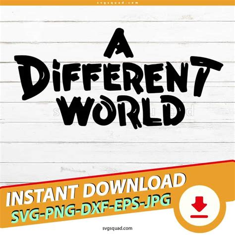 a different world svg silhouette cut files for cricut tv sitcom