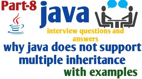 Part 8 Why Java Does Not Support Multiple Inheritance Interview Questions And Answersin Telugu