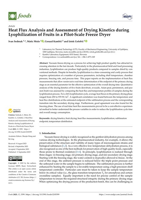 Pdf Heat Flux Analysis And Assessment Of Drying Kinetics During